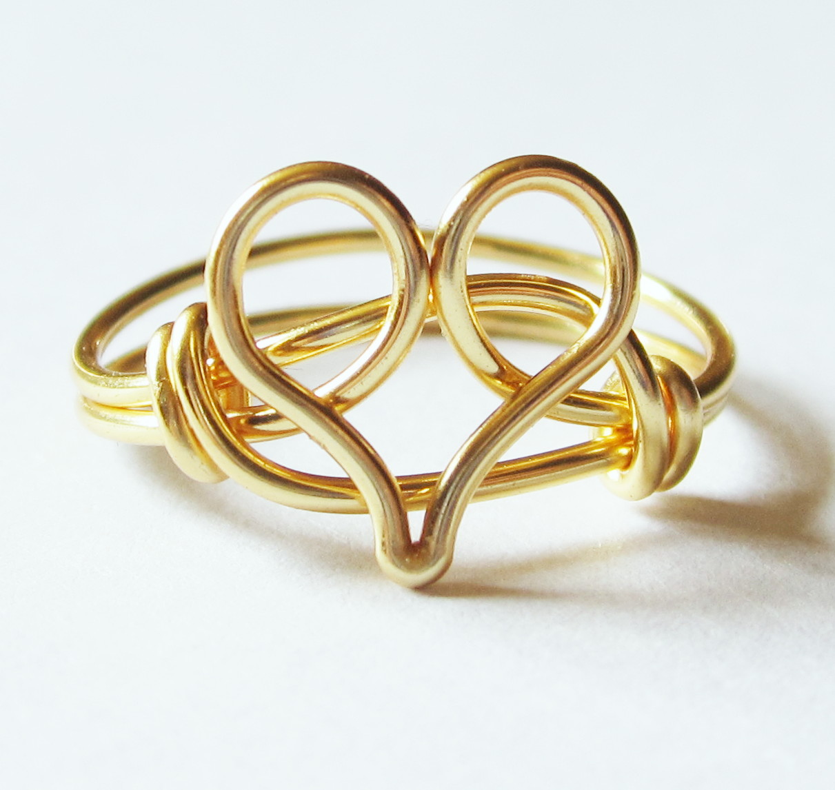 Gold Heart Ring on Luulla