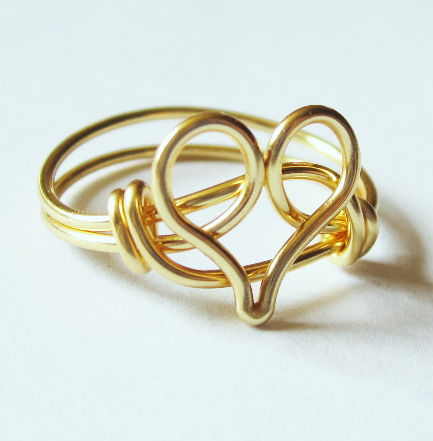 Gold Heart Ring on Luulla