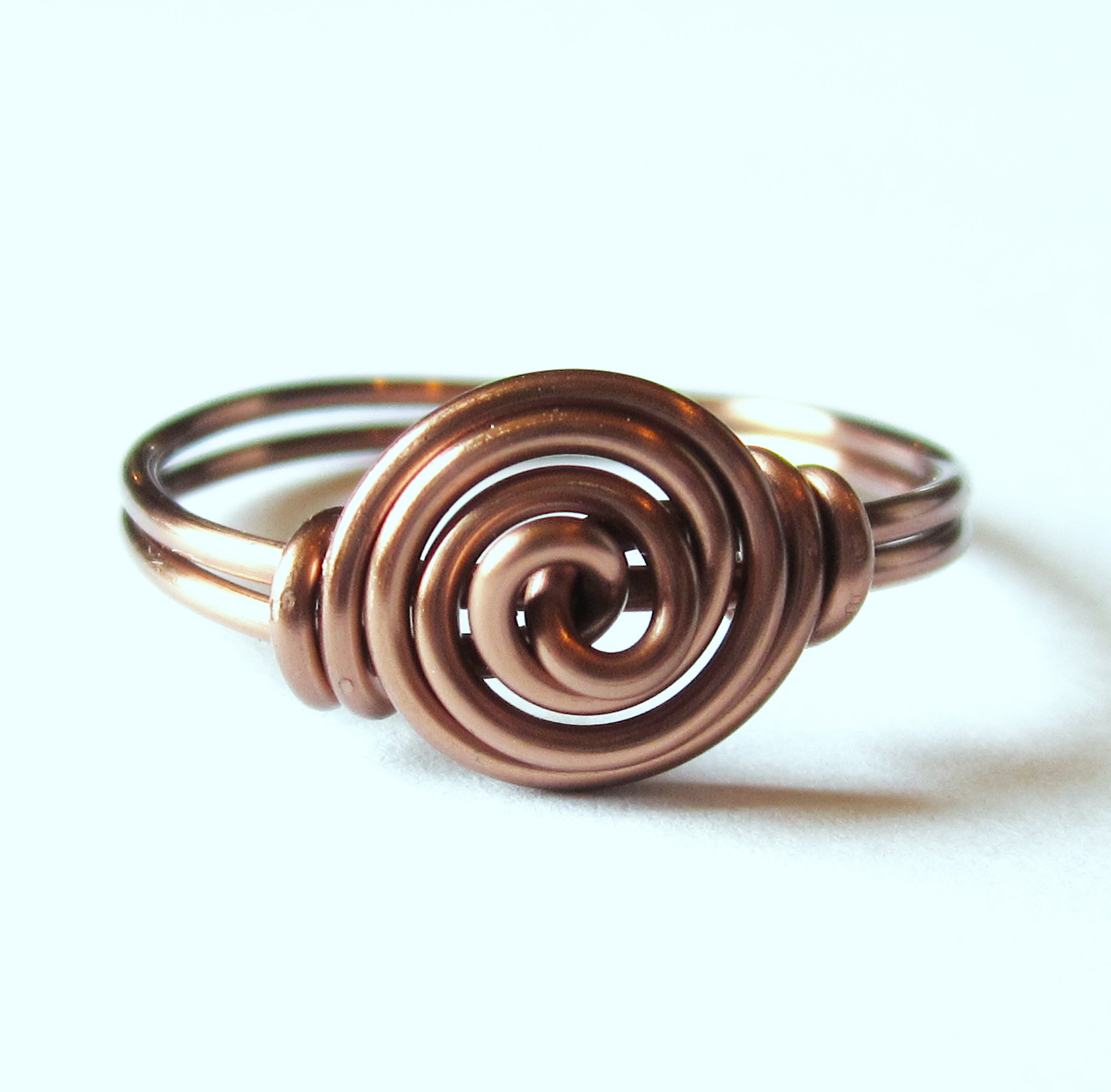 Antique Copper Rosette Ring Custom Size on Luulla