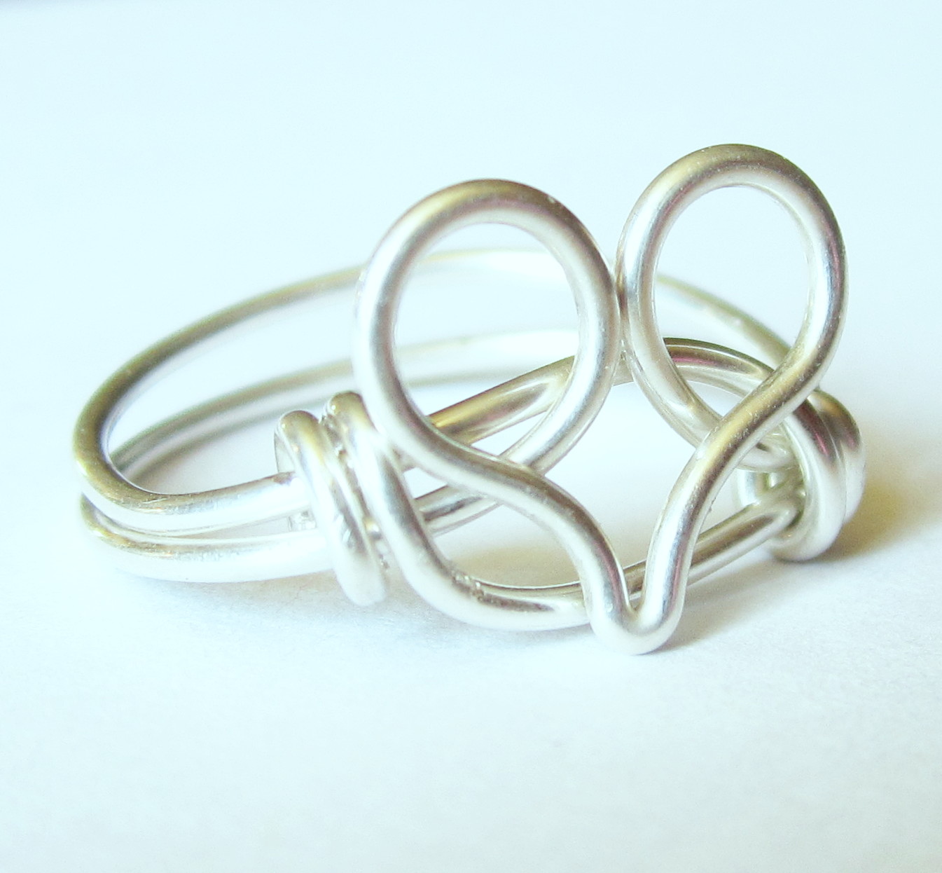 Sterling Silver Heart Ring Custom Size on Luulla