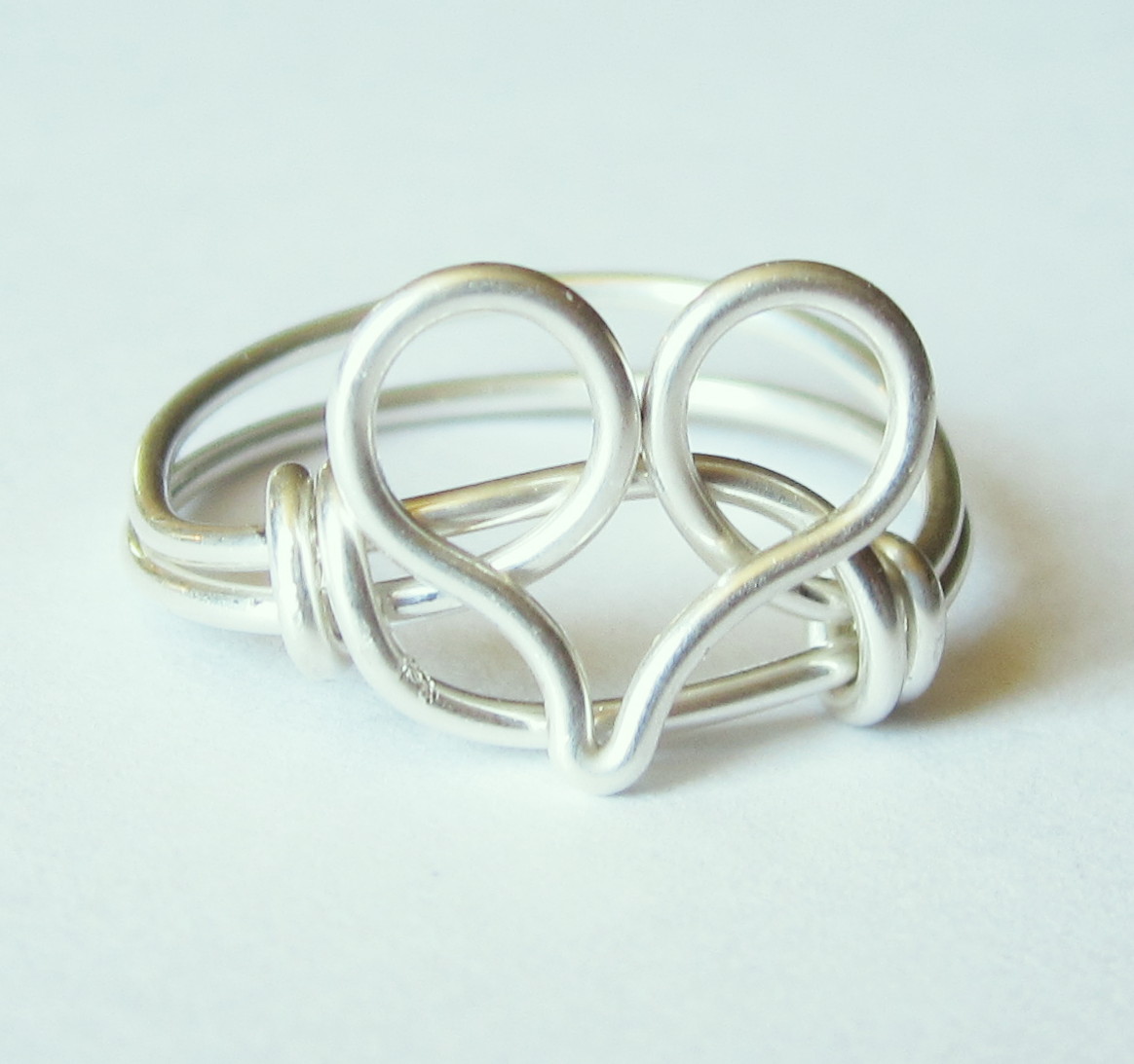 Sterling Silver Heart Ring Custom Size on Luulla