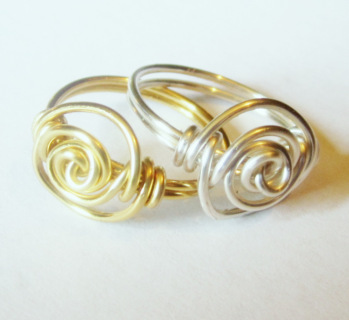 Friendship Ring Set Copper And Antique Copper on Luulla
